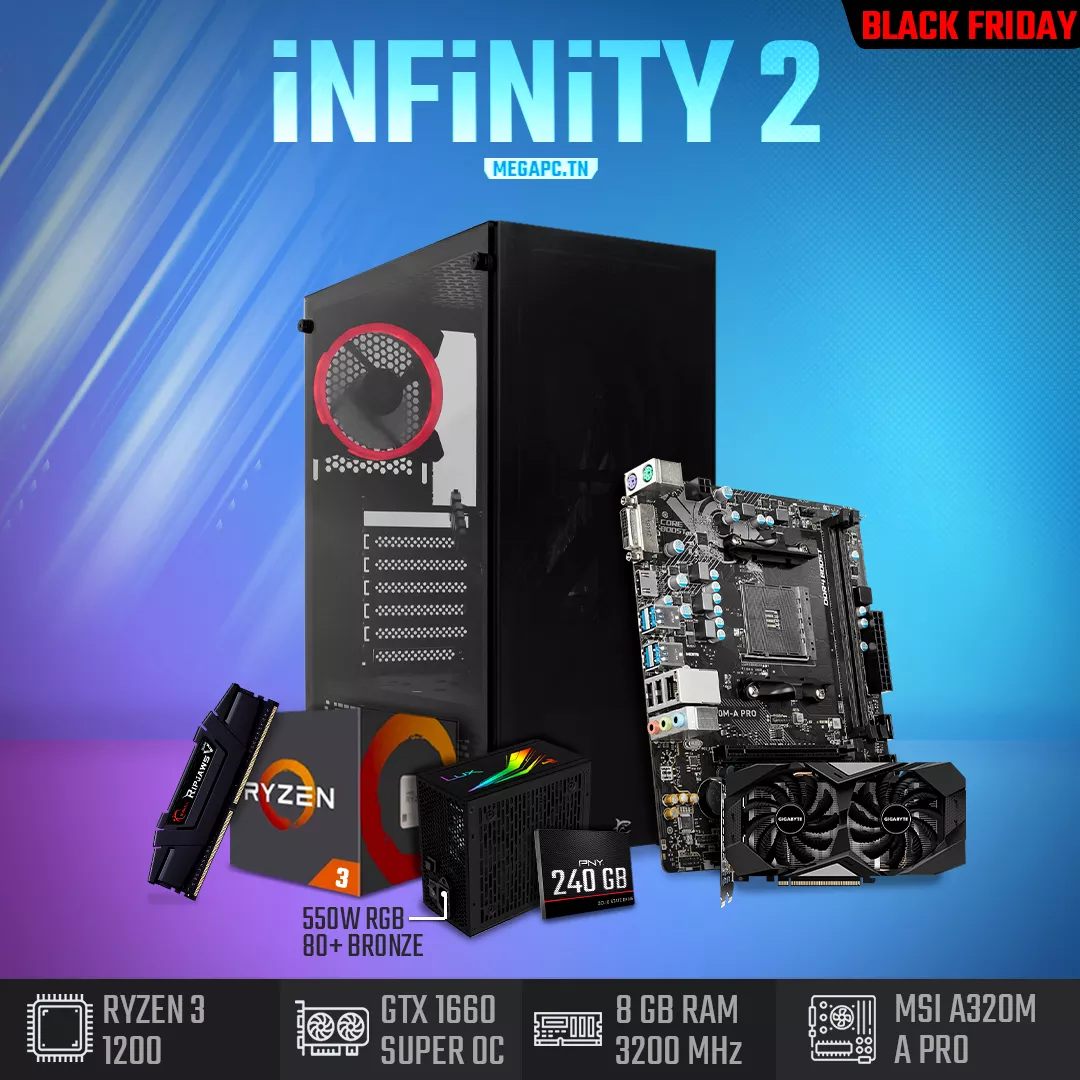 black friday tunisie | PC GAMER INFINITY 2 - MEGA PC