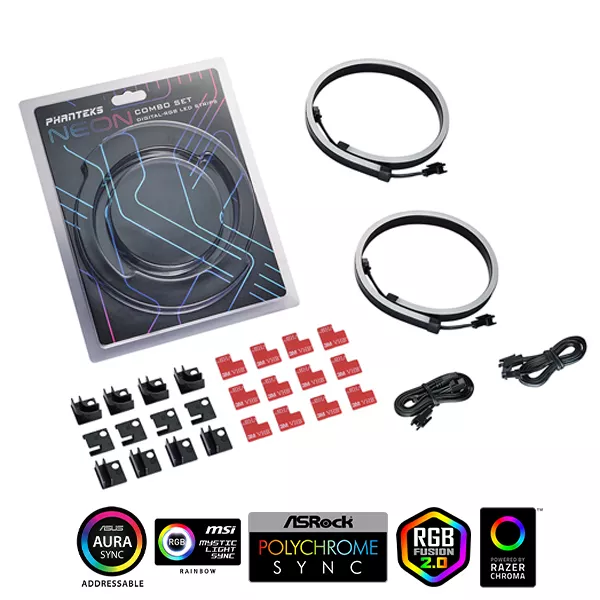 Phanteks Digital RGB Neon Combo Led Kit | MODELER L'ÉCLAIRAGE DE VOTRE ...