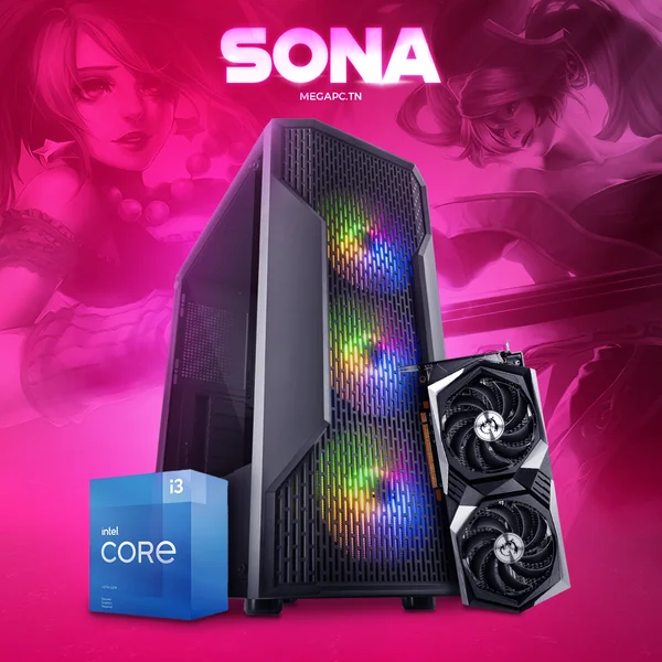 PC Gamer Tunisie | Config SONA | MSI RX 6600 XT Gaming X | MEGA PC