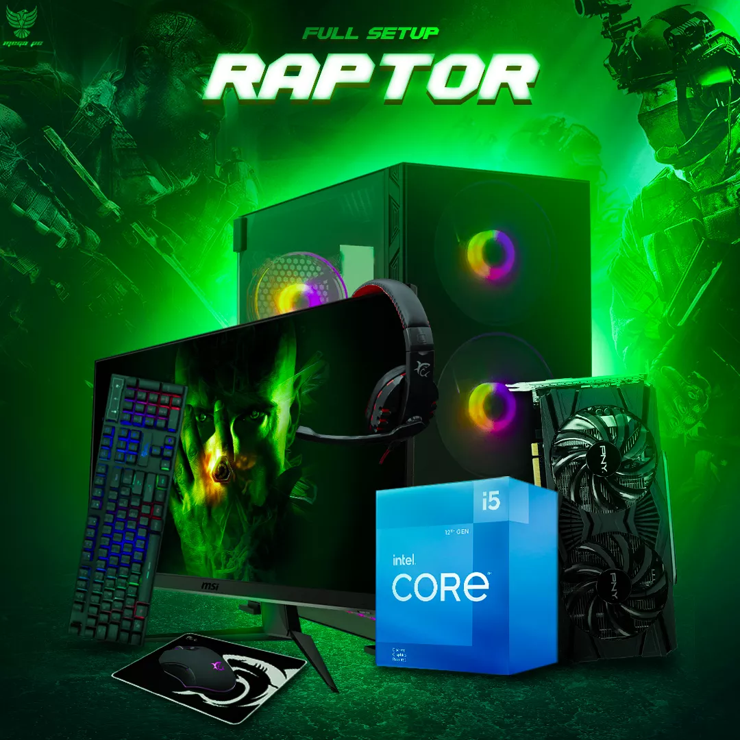 RAPTOR | PC Gaming tunisie | i5-12400F | RTX 2060 | MEGA PC