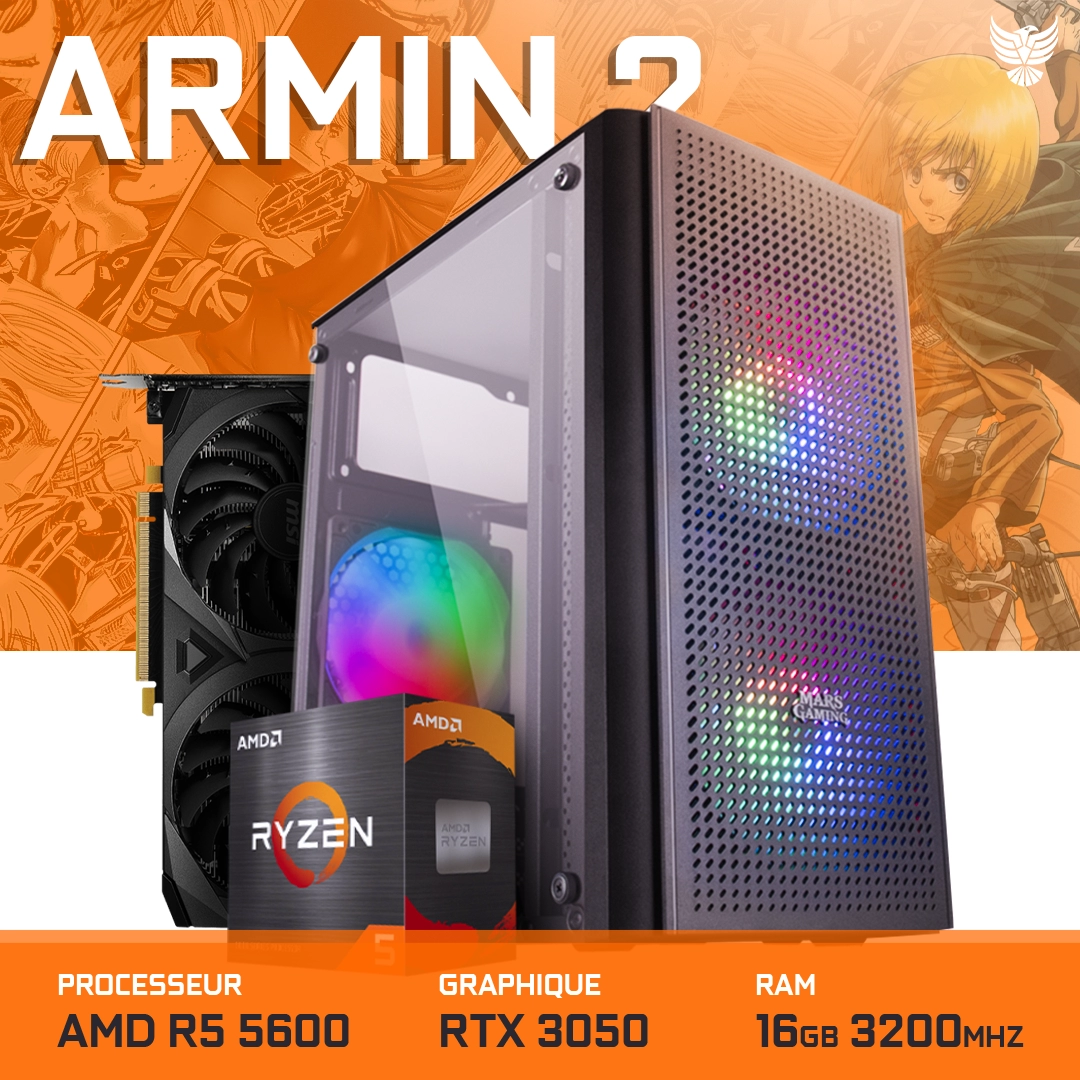 ARMIN 2 | AMD R5 5600 | RTX 3050 | 16GB Ram