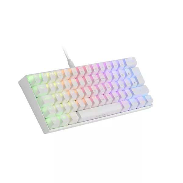 Gaming keyboard : ultra-compact 60% size - red mechanical switches ...