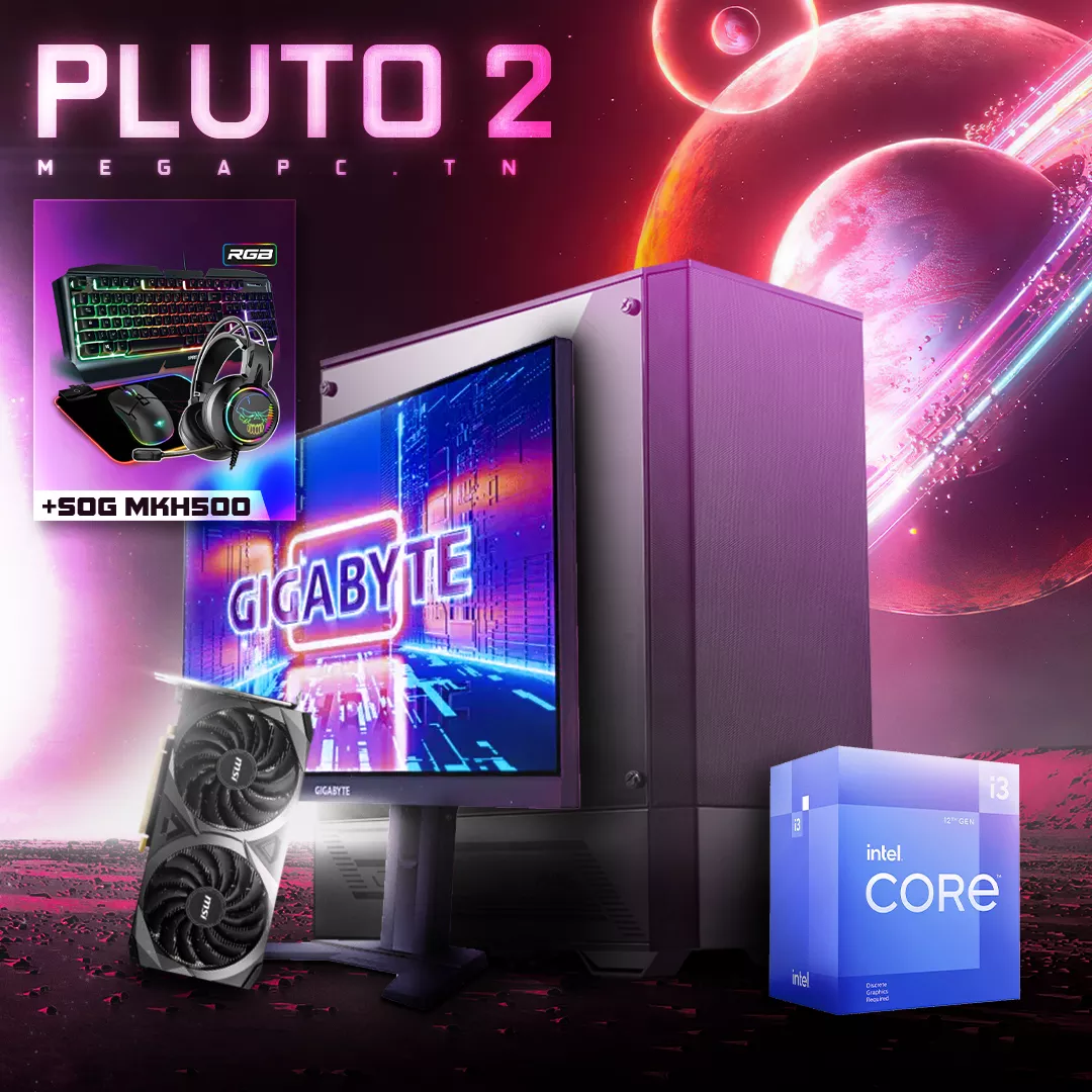 Pluto 2 | intel i3-12100F | RTX 3050 | 16GB Ram | 256GB SSD