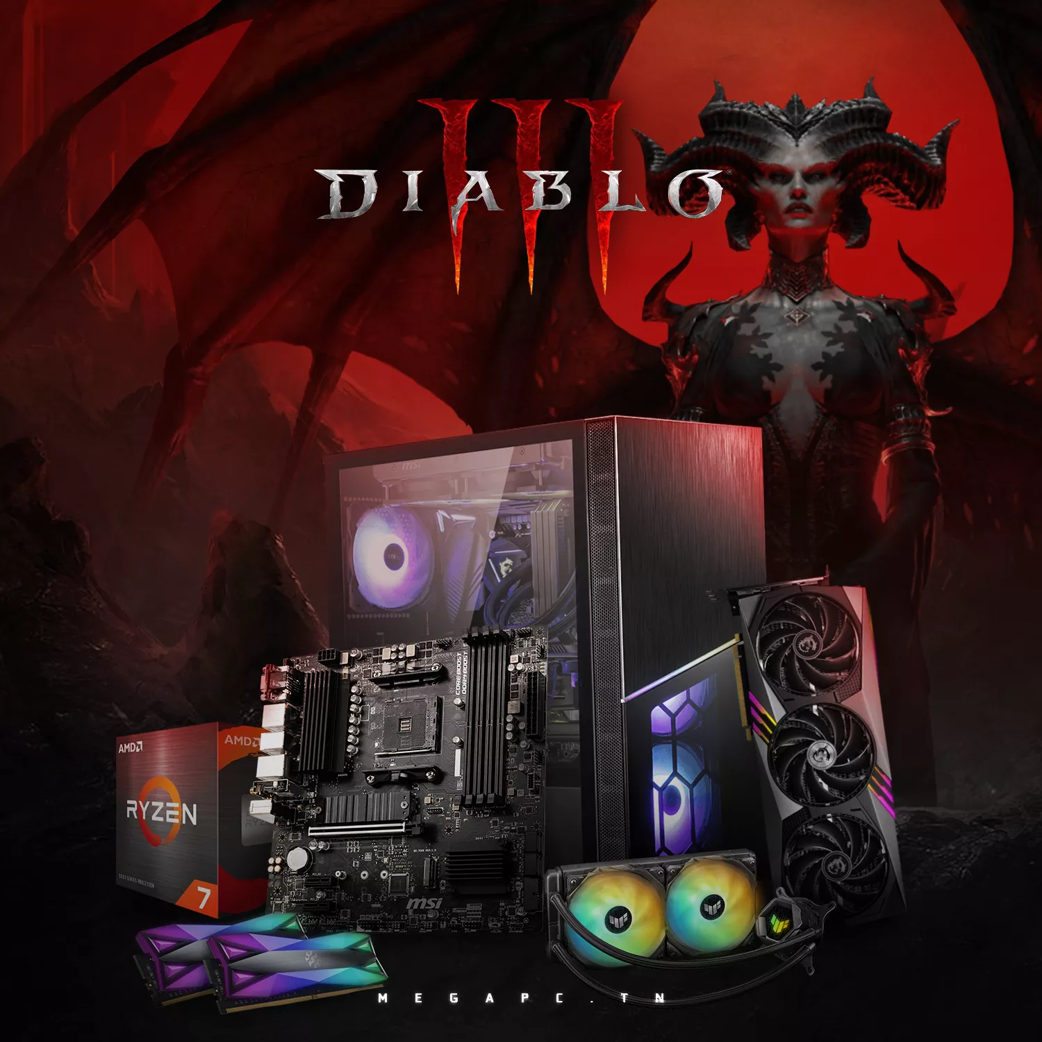 DIABLO 3 | AMD RYZEN 7 5800X | RTX 4070 TRIO | 16GB RAM | 500GB NVMe