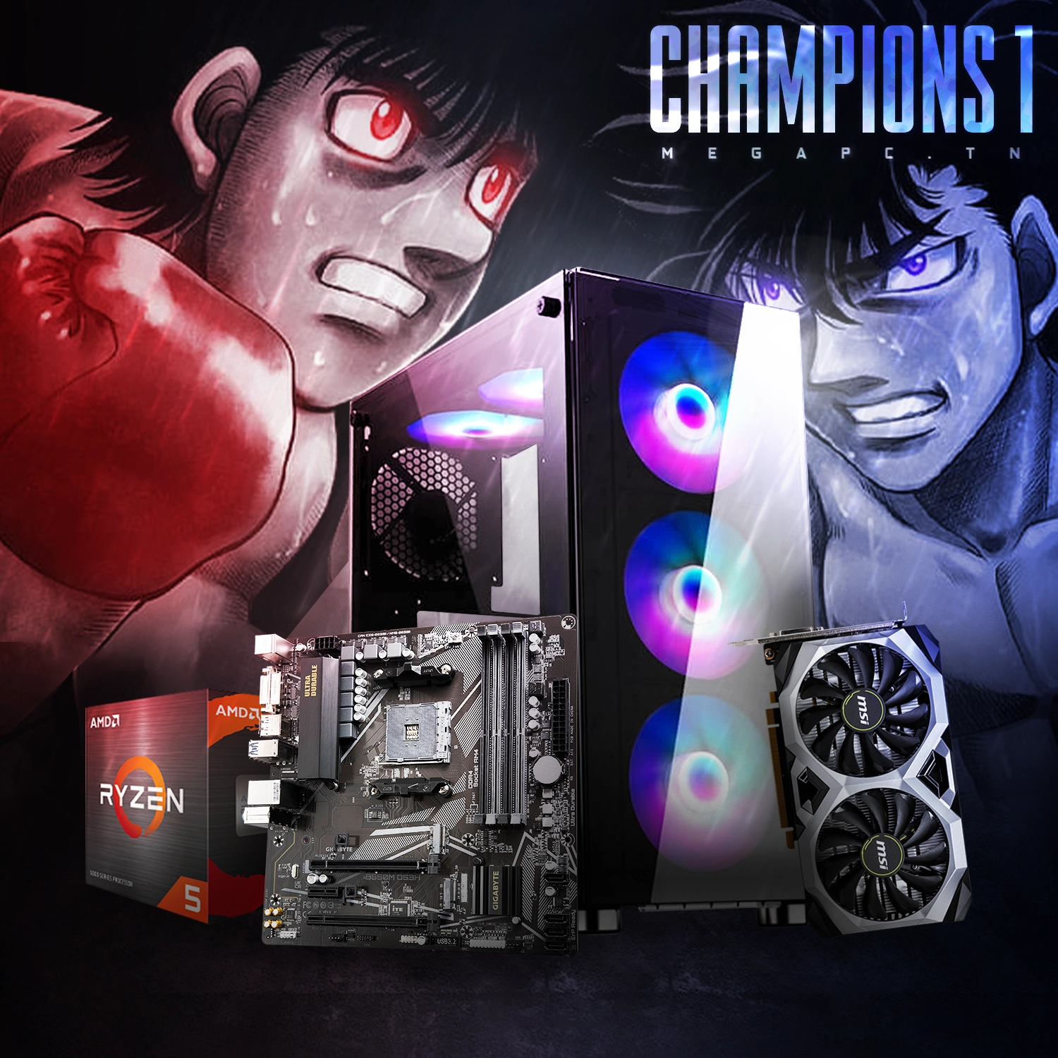 Champions 1 | Amd 5 5600X | GTX 1660 OC | 16GB RAM | 250 GB NVMe