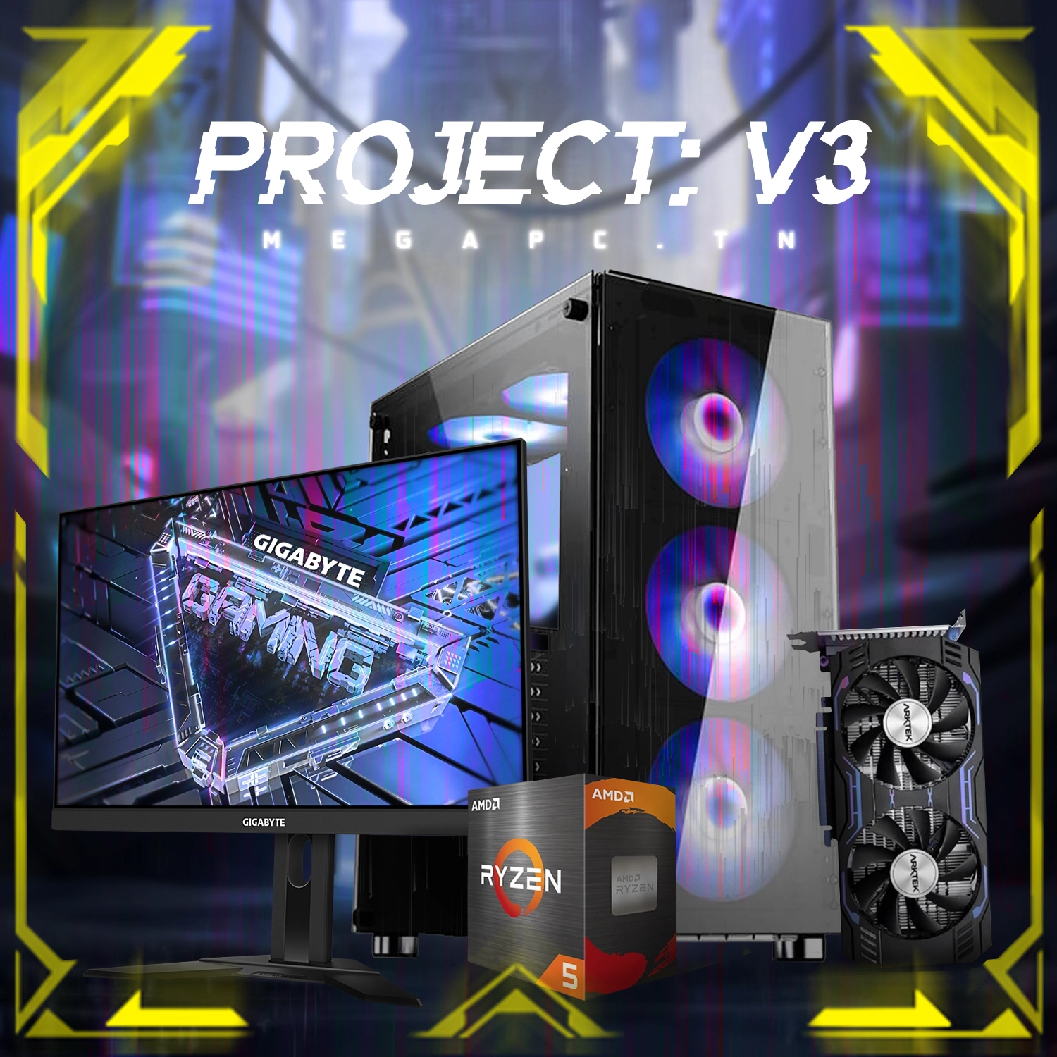 PROJECT V3 | AMD Ryzen 5 3600 | GTX 1660 TI | 16GB RAM | 250 SSD NVMe