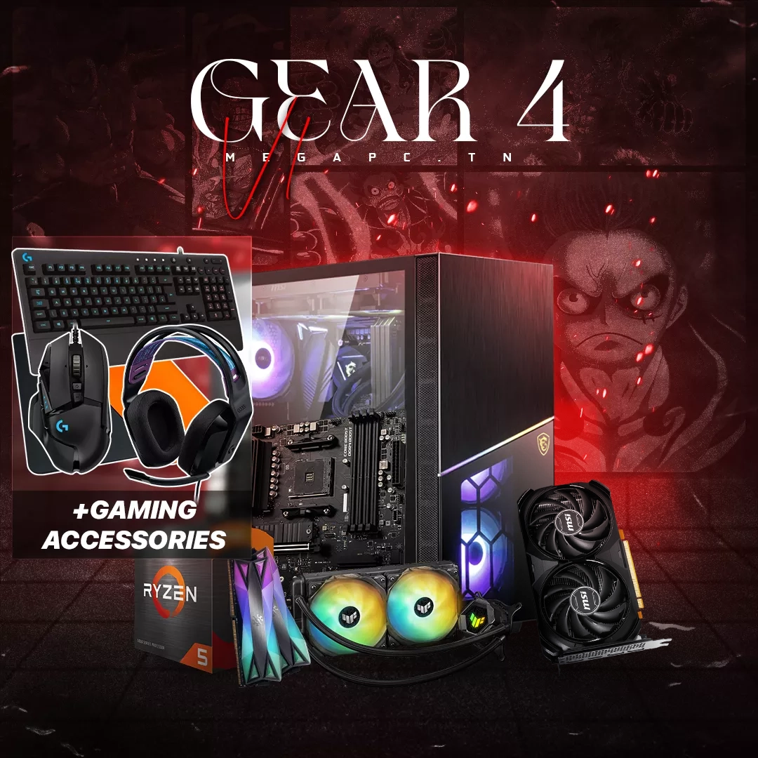 Gear 4 V1 | Amd 5 5600X | RTX 4060 | 16GB RAM | 2TB NVMe