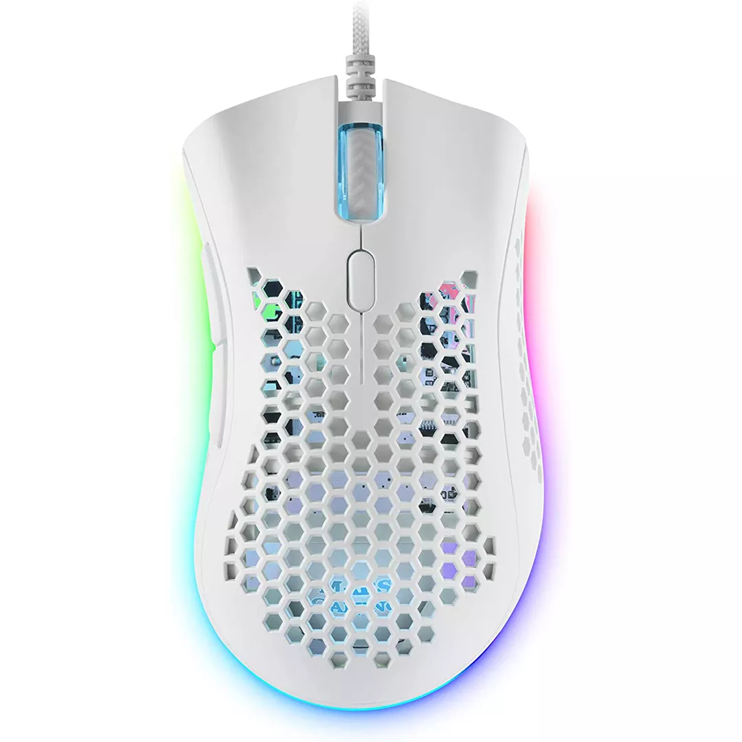 SOURIS GAMING MARS GAMING MMEX MOUSE Ultra-Lightweigh RGB - WHITE | MEGA PC