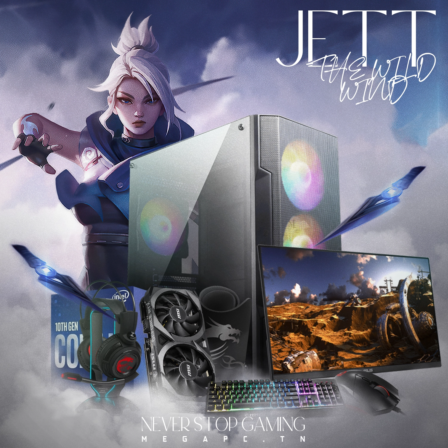 Jett 4 Full Setup | Intel i5-10400F | RTX 3060 | 16GB | 500GB NVMe