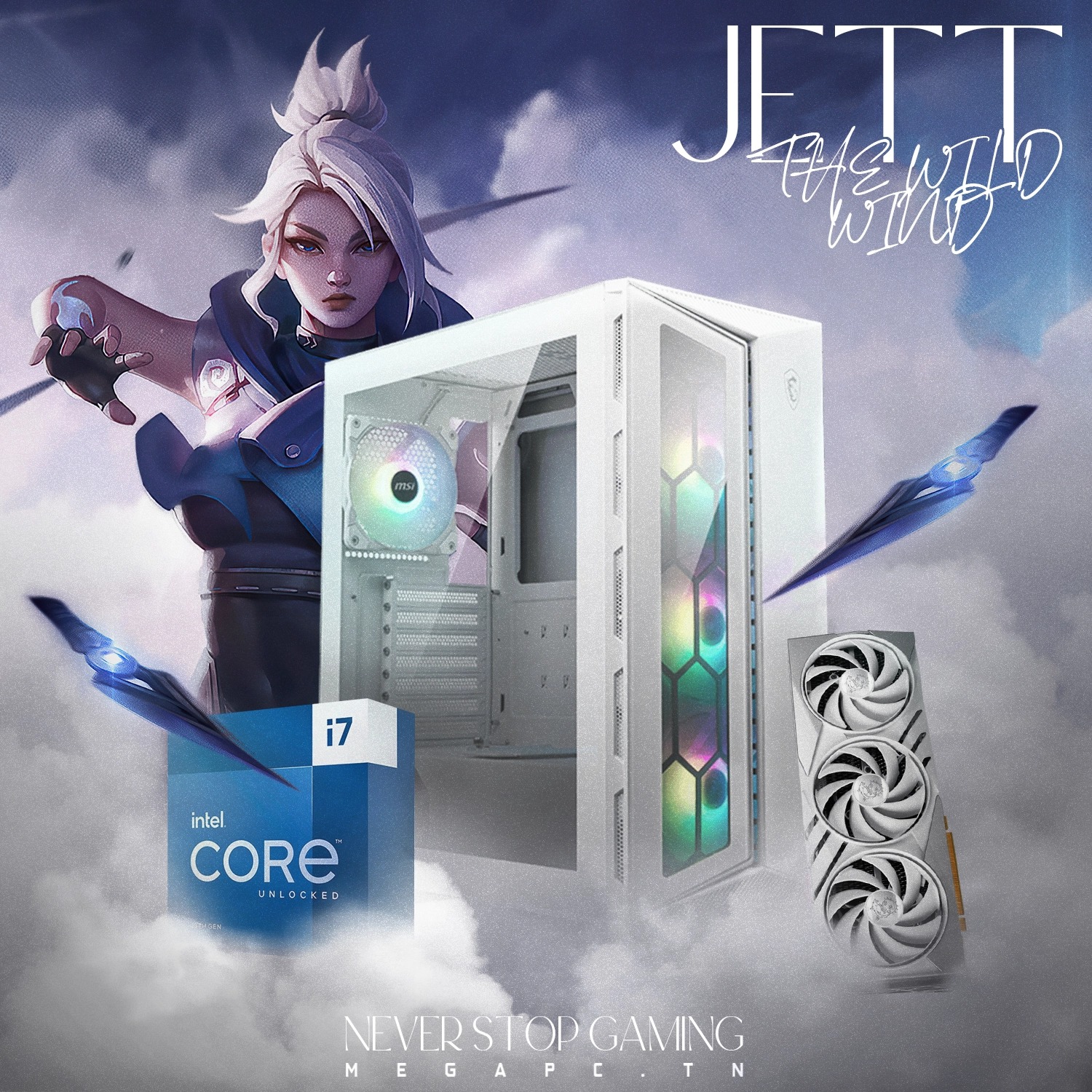 Jett X2 | i7-13700KF | RTX 4070 12GB | 16GB | 1TB NVMe
