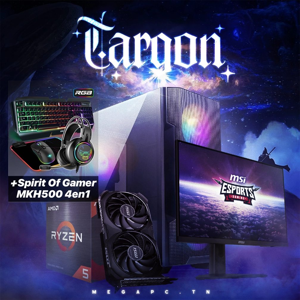 Targon V8 | AMD 5 5600 | RTX 4060 | 16 GB | 1TB NVMe | MEGA PC