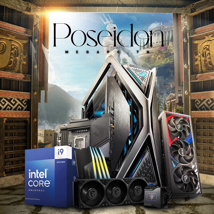 Poseidon X4 | Intel i9-14900KF | RTX 4090 OC 24GB | 128GB RAM | 2 TB NVMe
