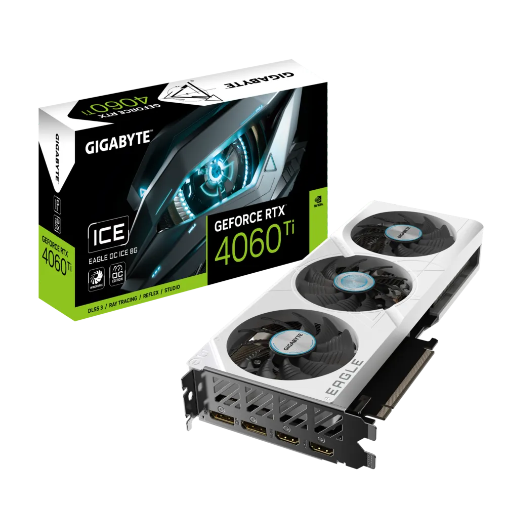 CARTE GRAPHIQUE GIGABYTE GEFORCE RTX 4060 TI EAGLE OC ICE 8G | MEGA