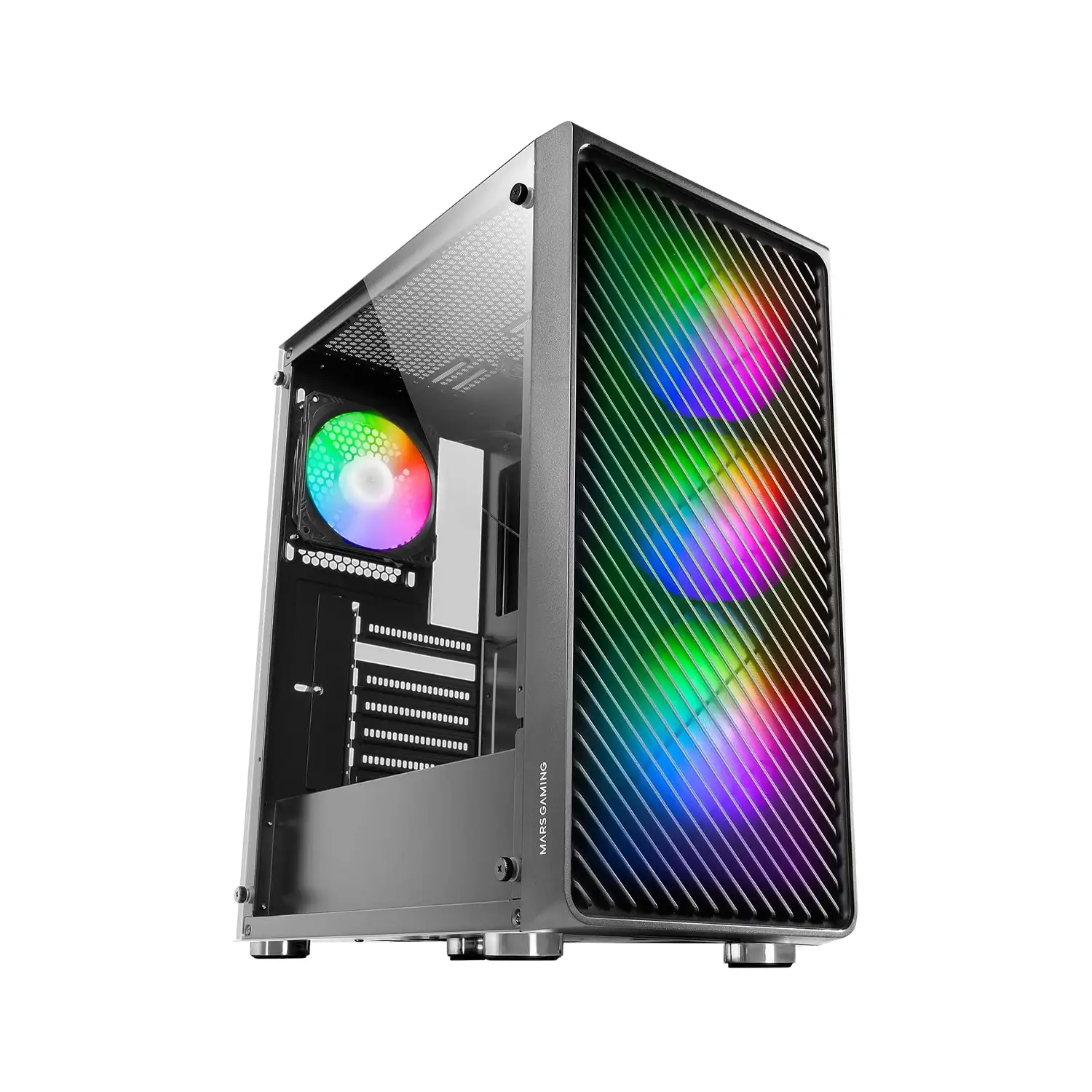 BOITIER MARS GAMING MC-F MID TOWER ARGB Black | MEGA | GIGA TECH