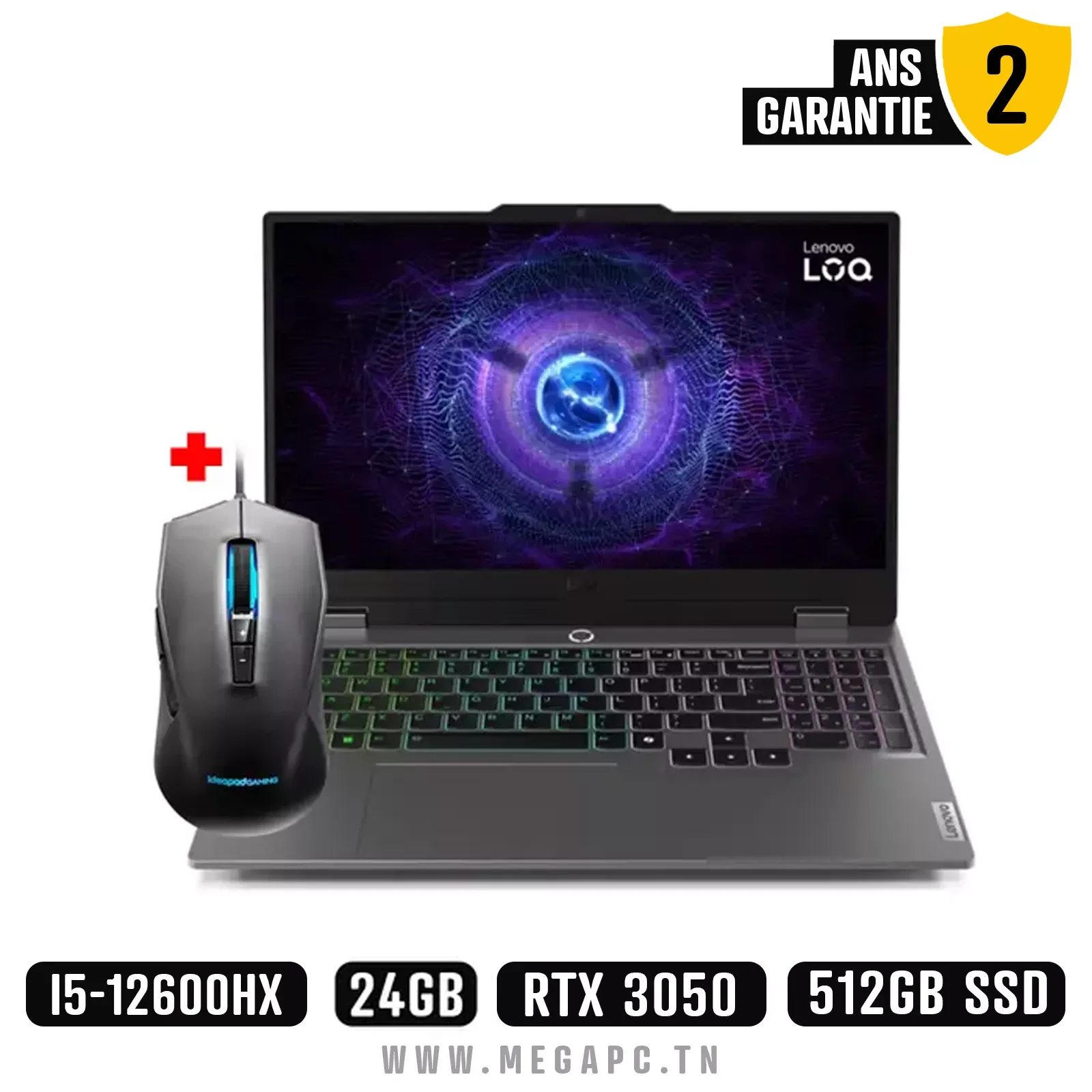 PC PORTABLE Lenovo LOQ3 15IAX9 | MEGA TUNISIE